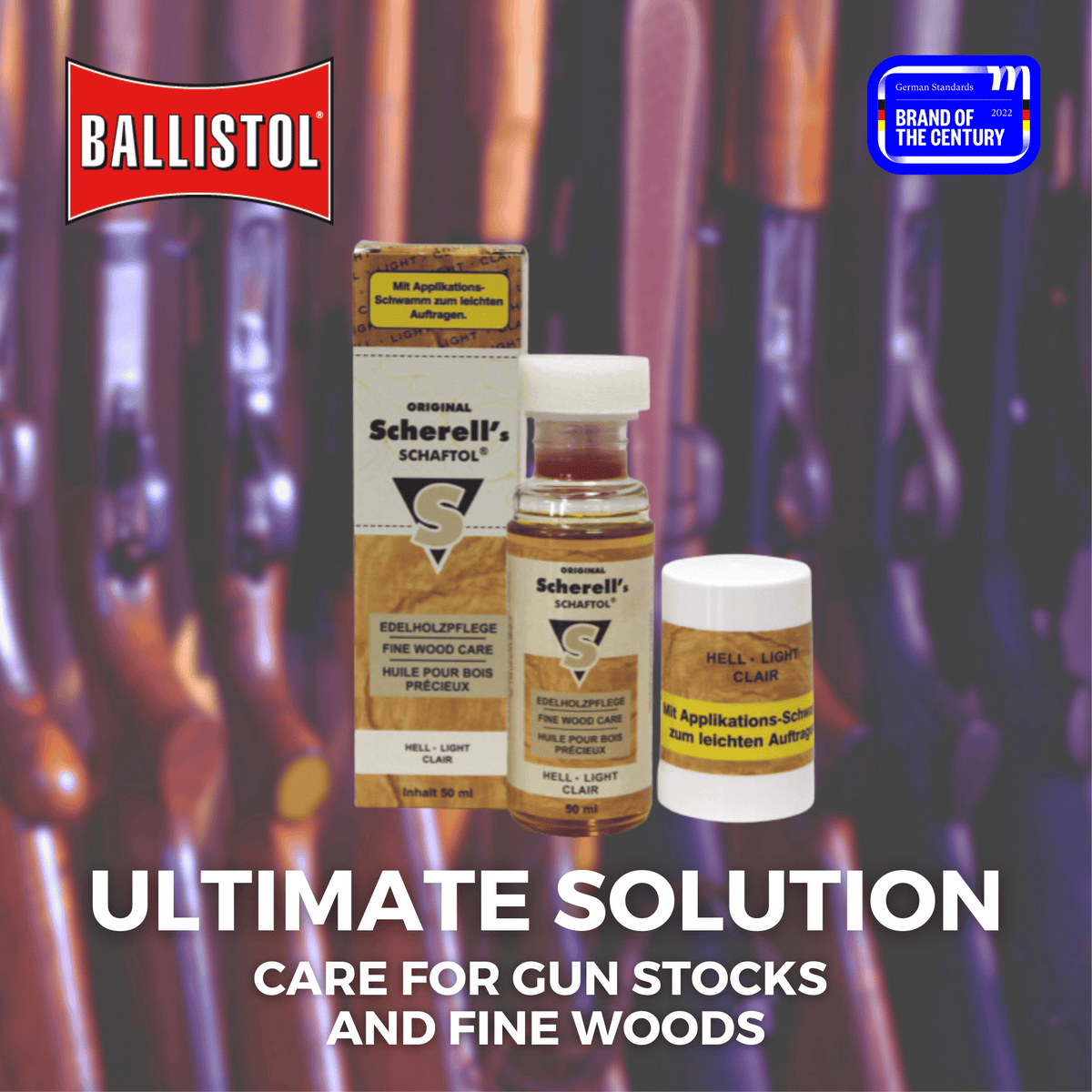 Ballistol UK > Article: Scherell Stock Oil: The Ultimate Care for Gun ...